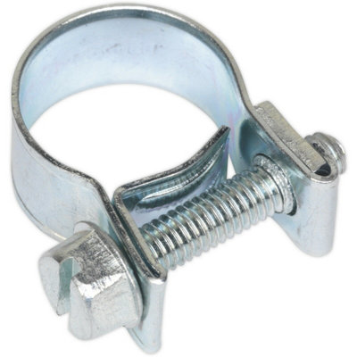 30 PACK Zinc Plated Mini Hose Clip - 12 to 14mm Diameter - Hose Pipe ...
