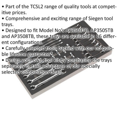 30 Piece Specialised Spanner Set with Tool Tray - Tool Box Tray Tidy ...