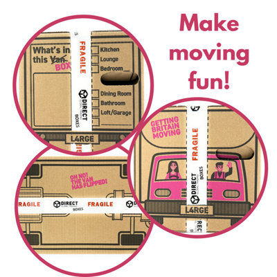 30 STRONG LARGE CARDBOARD STORAGE PACKING MOVING HOUSE BOXES WITH ...