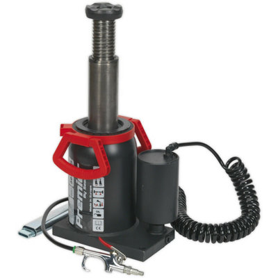 30 Tonne Hydraulic Bottle Jack for Air and Manual Use with 455mm Lift ...