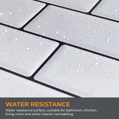 30 x 15cm 3D Tile Stickers Peel and Stick Backsplash Splashback Decals ...