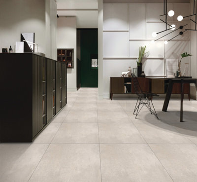 30 x Angel Light Stone Effect Matt Porcelain Indoor Wall & Floor Tiles ...