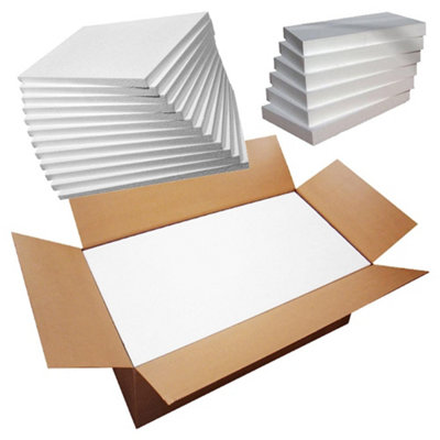 30 x White Rigid Polystyrene Foam Sheets 1000x500x50mm Thick EPS70 SDN ...