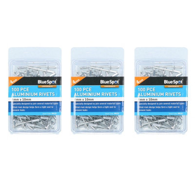 300 Metric Aluminium Blind Pop Pot Rivets Set Fastener Fastening 4mm x ...