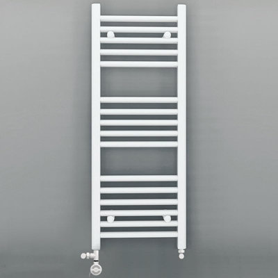 300 x 900 mm White Dual Fuel Electric Radiator Bathroom Towel Rail ...