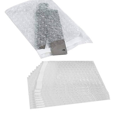 300 x Clear BP5 (280mm x 360mm) Lightweight Secure Peel & Seal Bubble Pouches For Shipping ...