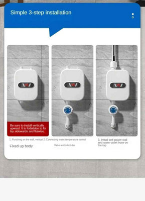 3000W Electric Thankless Mini Instant Hot Water Heater , 3 Seconds ...