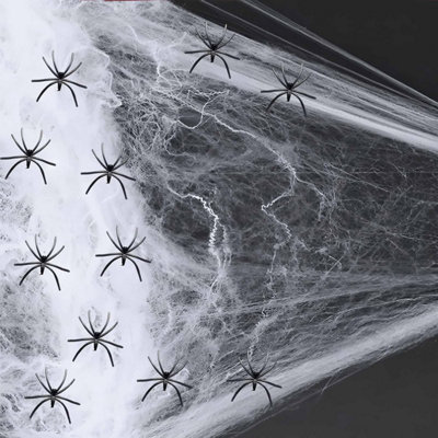300g Spider Webs Halloween Decorations, Halloween Cobwebs Decorations ...