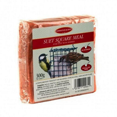 300g Suet Square Meal - Pure Suet With Berries - Bird Feed/Food - High ...