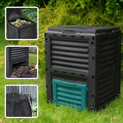 300L Garden Composter Bin Organic Waste Compost Converter Eco Friendly