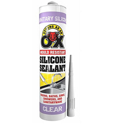 300ml Silicone Sealant CLEAR Multipurpose Extra Strong Faster ...