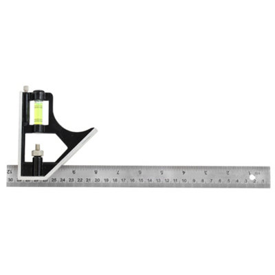 300mm (12) Adjustable Engineers Combination Try Square Set Right Angle ...