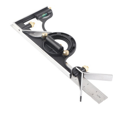 300mm Adjustable Combination Square Ruler Set with Sliding Protractor ...