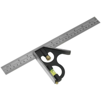 300mm Adjustable Combination Square with Steel Blade for Precision ...