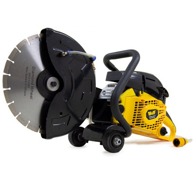 300mm Disc Cutter Concrete Saw Wolf Petrol 58cc 300mm Diamond Blade