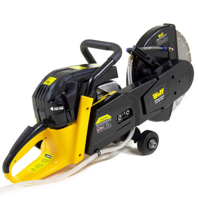 300mm Disc Cutter Concrete Saw Wolf Petrol 58cc 300mm Diamond Blade