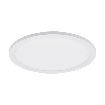 300mm Modern Sleek Ceiling Light White Slim Round Low Profile 17W LED ...