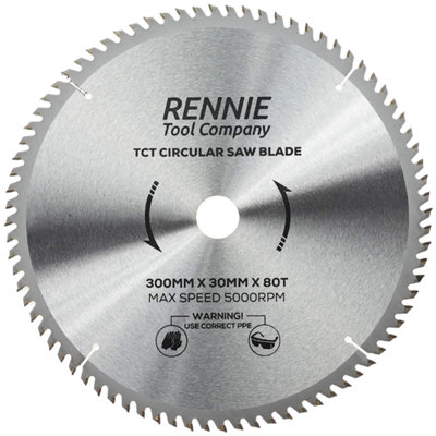 300mm x 80T TCT Circular Wood Saw Blade. Fits Bosch Makita Dewalt ...