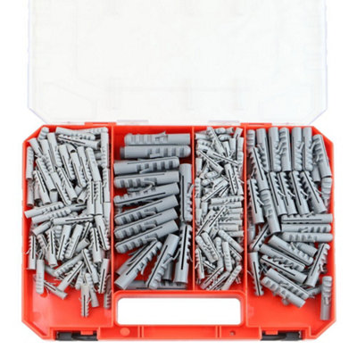 300pc HSS Wood Masonry Drill Screwdriver Bit And Wall Plugs Bit Holder ...