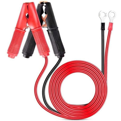 30A Crocodile Clip For Car Battery Charger Pack Of 2, 1M Length