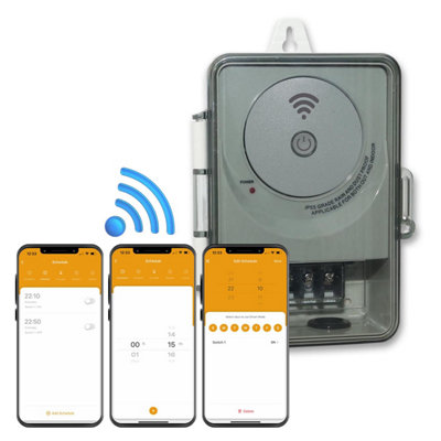 30A Heavy Duty Wifi Timer Smart Switch Time Hydroponics Grow Light Lighting