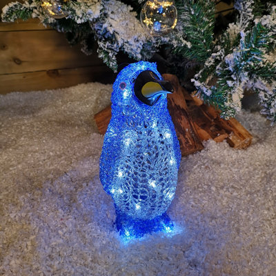 30cm LED Indoor Outdoor Baby Acrylic Penguin Christmas Decoration | DIY ...