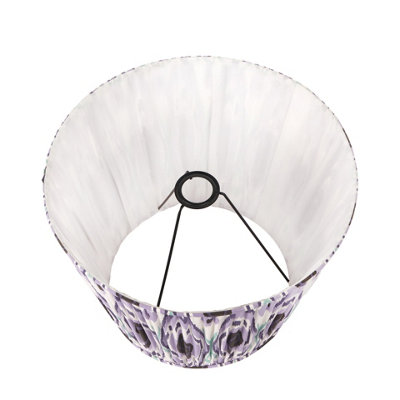 30cm Lilac Patterned Tapered Lampshade Empire Table Lamp Shades