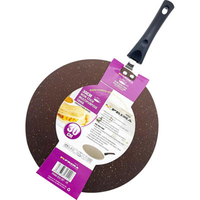 30Cm Non Stick Tawa Pan Cooking Chef Handle Ceramic Durable Base Multi ...
