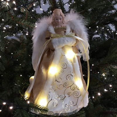 Tree topper angel lighted store