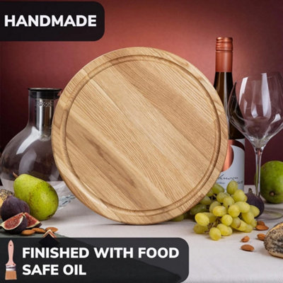 30cm Round Wooden Kitchen Cutting Board