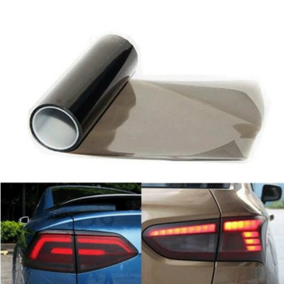 30CM X 200CM LIGHT SMOKE BLACK TINT FILM TAIL LIGHTS CAR VINYL WRAP