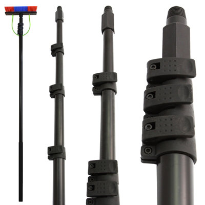 30ft Water Fed Cleaning Pole & 30L Water Trolley