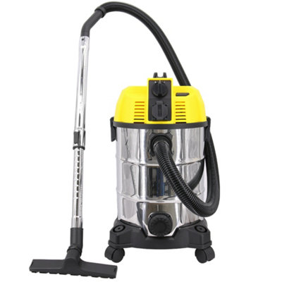 30L 1600W Wet and Dry Vacuum Cleaner 2 in 1 Blower Vac with Integrated ...