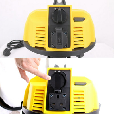 30L 1600W Wet and Dry Vacuum Cleaner 2 in 1 Blower Vac with Integrated ...