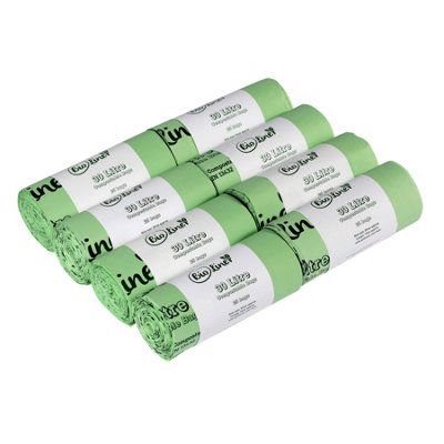 30L BioLiner Compostable Kerbside Caddy Liners (Large Roll) - 8 Rolls ...