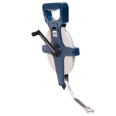 30m 100 Foot Long Tape Measure Open Reel Surveyors Builders Metric Imperial