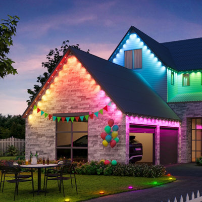 30m RGB LED Outdoor Lighting, IP67 Waterproof with Smart APP/Remote Control