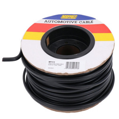 30m Roll Twin Core Automotive Cable / Wire for Car, Trailer etc TR103 ...