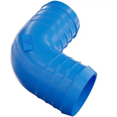 30mm 90 Degree Plastic Hose Connector Blue Barbed Hose Connector for ...