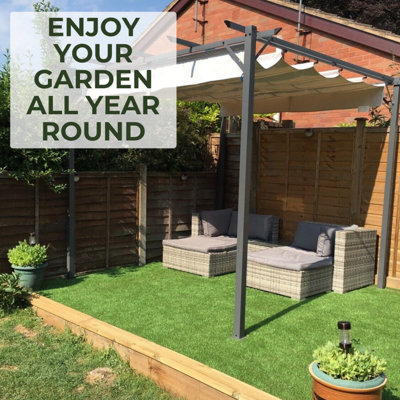 30mm Artificial Grass - 3m x 20m - Natural and Realistic Looking Fake ...