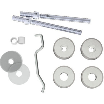 30mm Back to Back Door Handle Fixing Pack - Join 2 Pull Handles - Satin ...