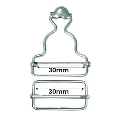 30mm Dungarre Buckle with Slider Buckle, Metal Bib Overalls Brace ...