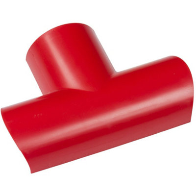 30mm x 15mm Red Clip Over 2 Way T Splitter Trunking Adapter Wall ...