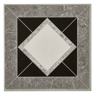 30pcs Self Adhesive Waterproof PVC Flooring Tiles with Marble Effect ...