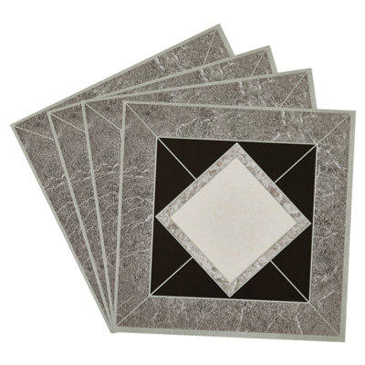 30pcs Self Adhesive Waterproof PVC Flooring Tiles with Marble Effect ...