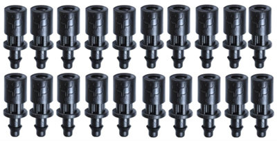 30pcs. Stake Adaptor 4 mm (F) x 4.5 mm Barb - Micro Irrigation Fitting ...