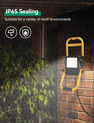 30W LED Work Light 240V, Job Site Light 2700LM Use with Floodlight Tripods