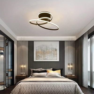 30W Round Swirl LED Triac Dimmable CCT Adjustable Ceiling Light