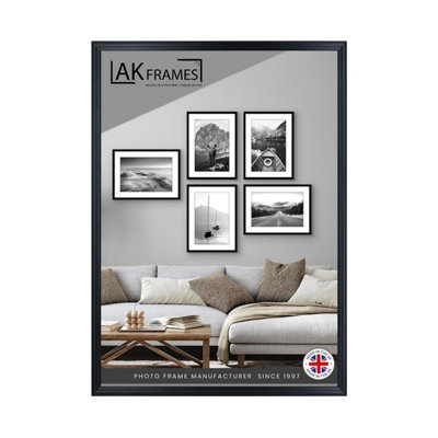 30x20" Classic Black Modern Picture Frame - Poster Frame for Photos ...