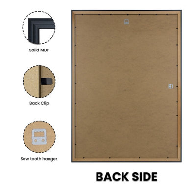 30x20" Classic Black Modern Picture Frame - Poster Frame for Photos ...